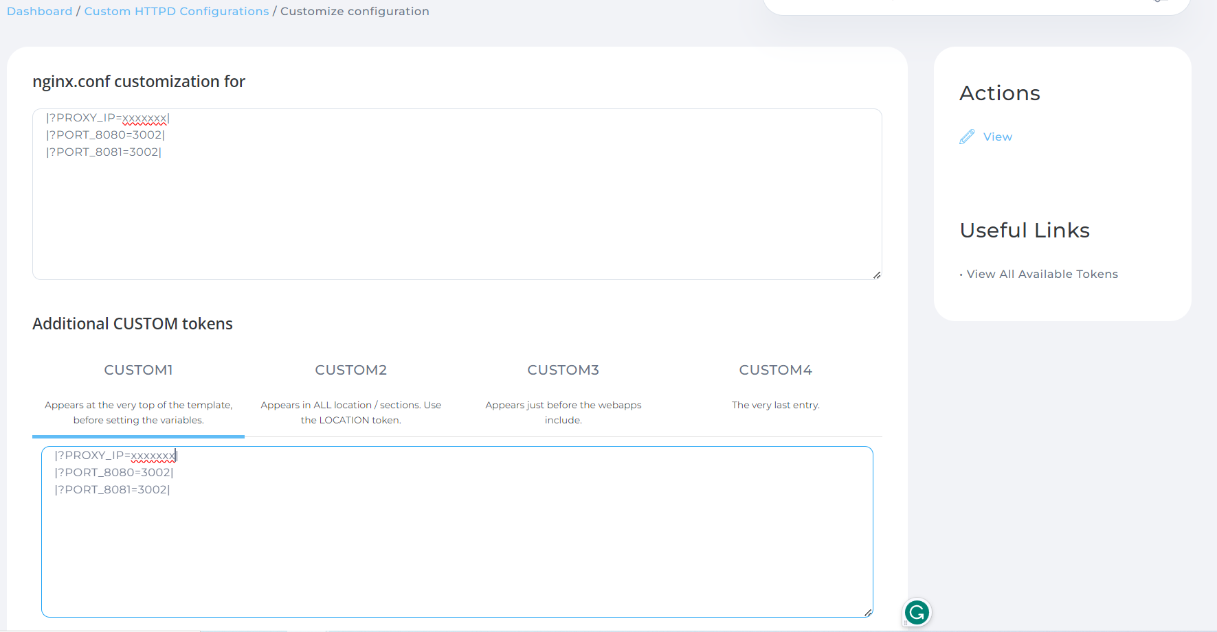 Custom D Configurations Add Configuration Using Bash Script Directadmin Forums 